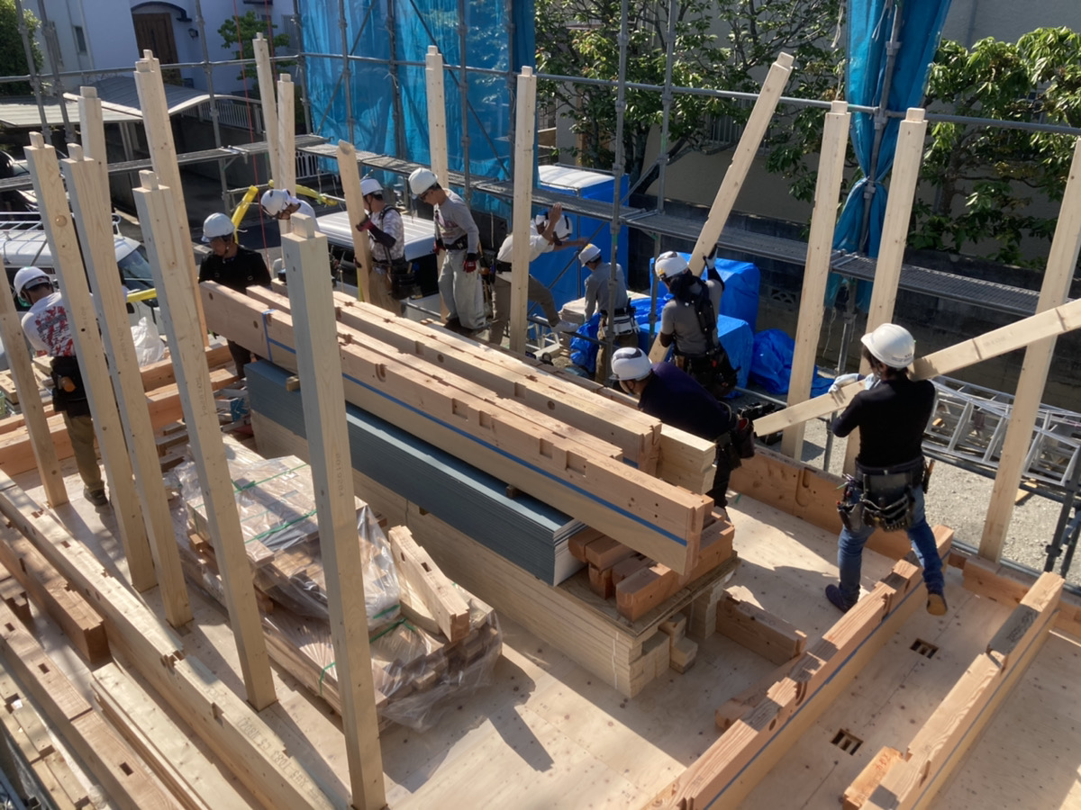 上棟上棟！｜ココチエデザインラボ｜奈良・京都南部｜2人暮らしから、月々3万円台からの家づくり